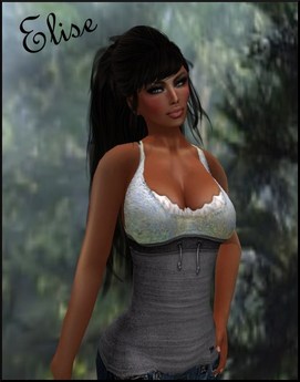 Second Life Marketplace - Native Divas ~ ELISE ~ SILVER GLITTER